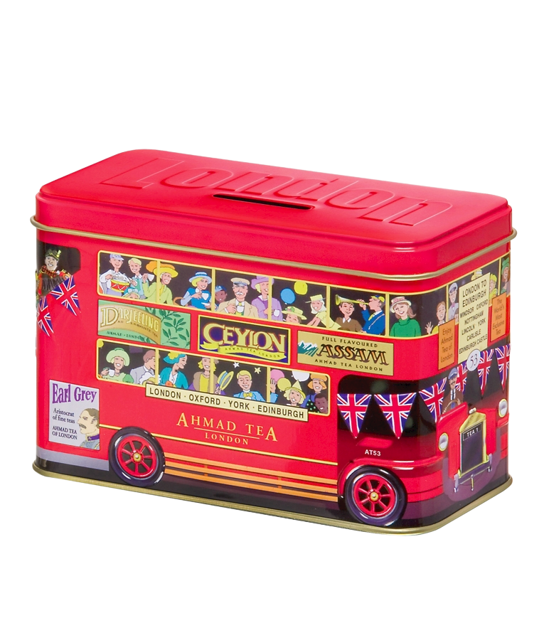 Ahmad Tea | English Breakfast - London Bus (kasička) | 20x2g alu sáčků ...