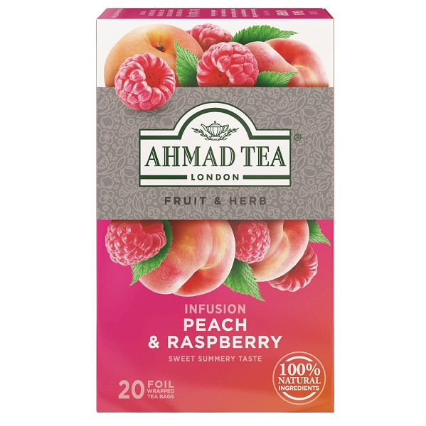 Ahmad Tea | Peach & Raspberry | 20 alu sáčků - Ahmad Tea - Oficiální obchod
